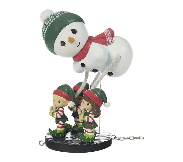 PRECIOUS MOMENTS Elves Snowman Balloon