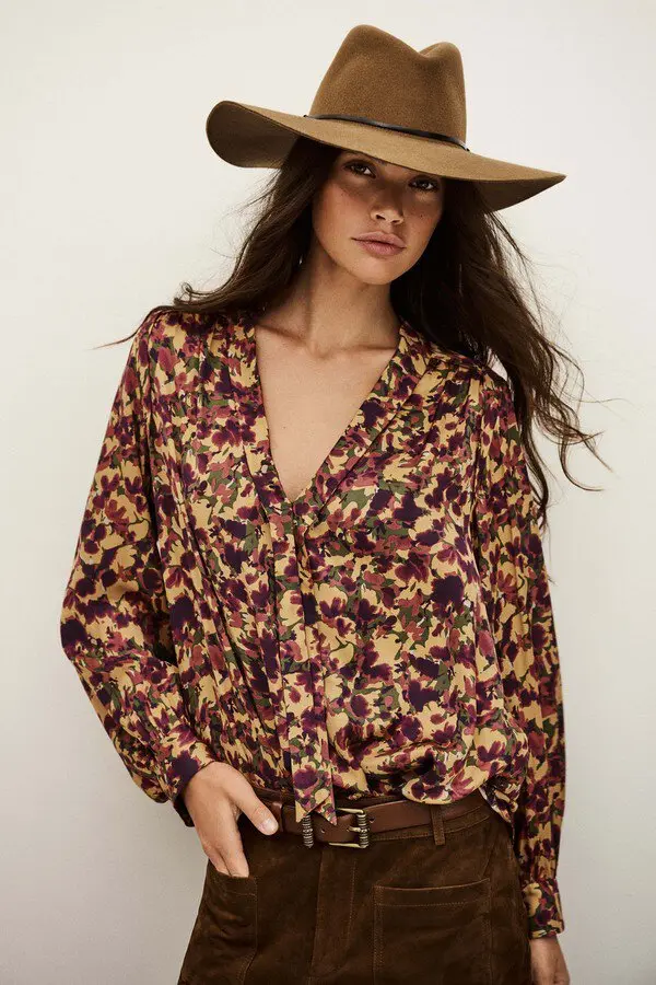 Ba&sh Nale Printed Blouse