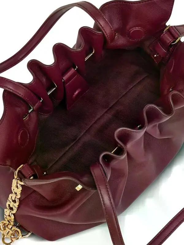 FERRAGAMO Small Soft Gancini-pin Shoulder Bag