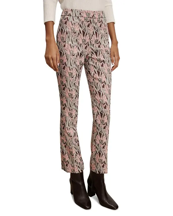 Veronica Beard Floral Kick Flare Pants