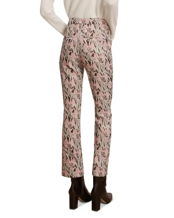 Veronica Beard Floral Kick Flare Pants