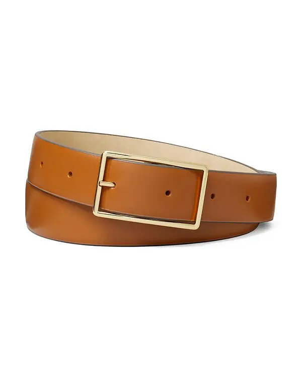 Tory Burch Roller Buckle Belt - Aged Tan