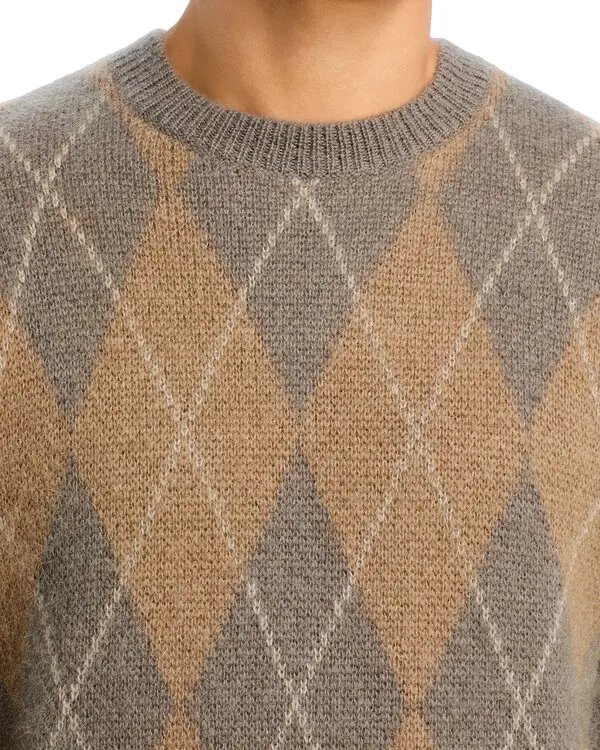 FRAME Argyle Crewneck Sweater