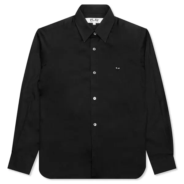 Play Comme Des Garcon Small Emblem Button-up Shirt