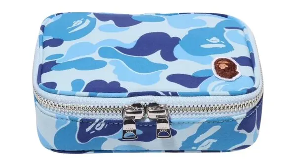 BAPE Abc Camo Amenity Pouch - Blue