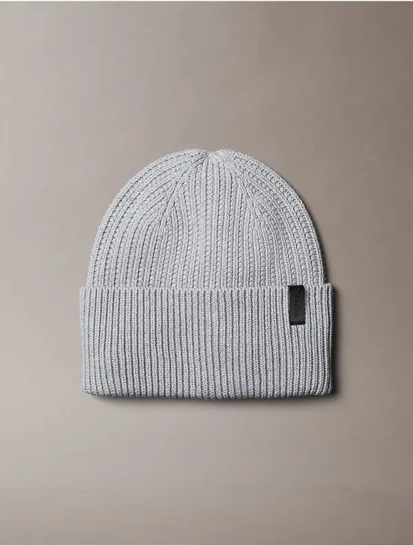 Calvin Klein Thermal Stitch Beanie - History Heather