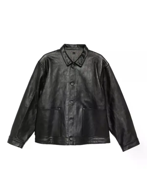 TAIGA TAKAHASHI Leather Shirt Jacket