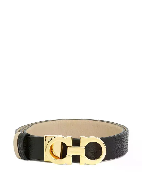 FERRAGAMO Gancini Reversible Belt - Neutrals