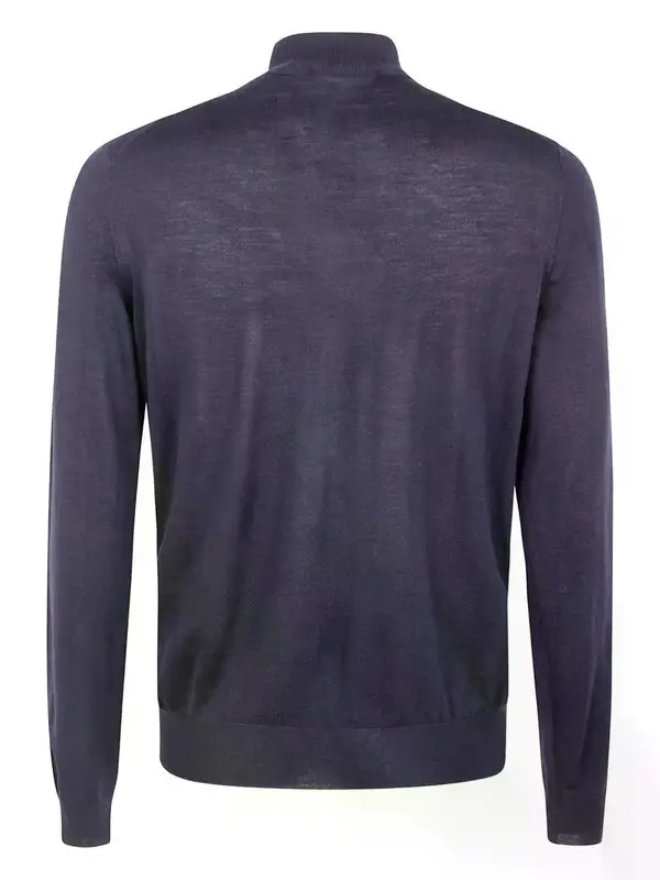 FILIPPO DE LAURENTIIS Turtleneck Long-sleeve Sweater - Blue