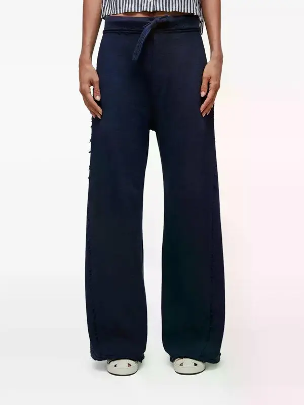 OSKLEN Frayed-hem Drawstring Trousers