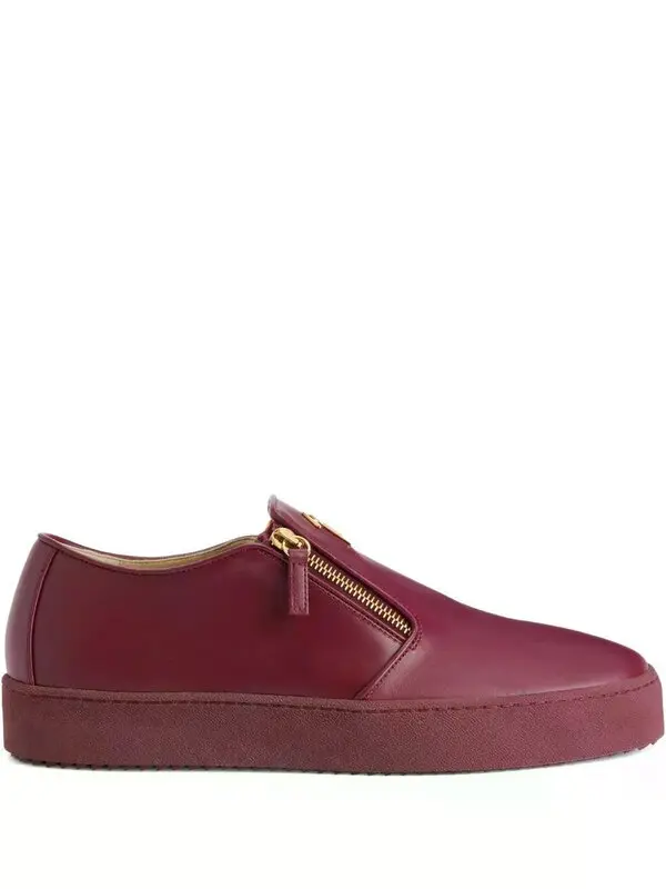 GIUSEPPE ZANOTTI Signature-detail Zipped Slip-ons