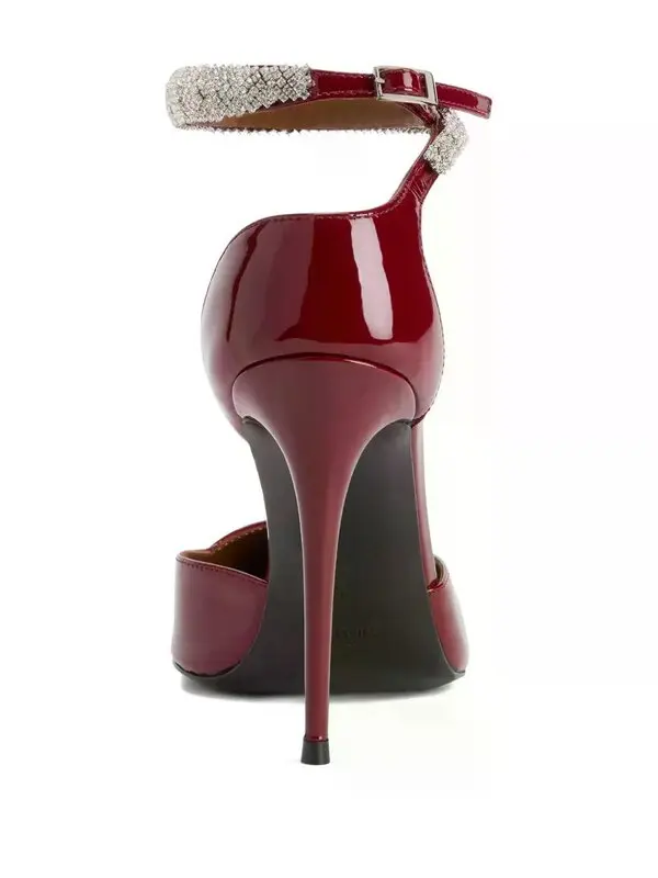 GIUSEPPE ZANOTTI 105mm Elenie Crystal-embellished Pumps - Red