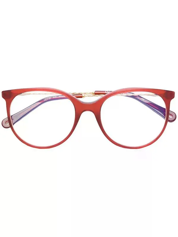 Chloé Round Frame Glasses - Red