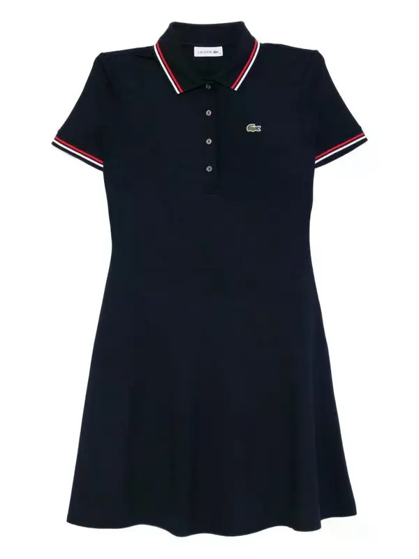 Lacoste Polo-collar Shirtdress - Blue
