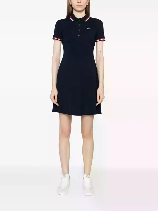 Lacoste Polo-collar Shirtdress - Blue
