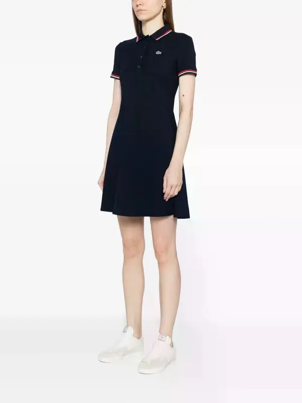 Lacoste Polo-collar Shirtdress - Blue