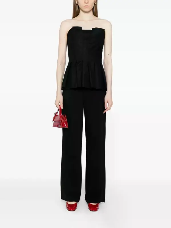 REFORMATION Vida Straight-leg Trousers - Black