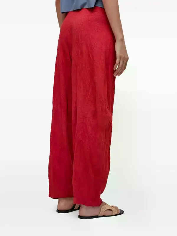 OSKLEN Crinkled-effect Balloon Trousers