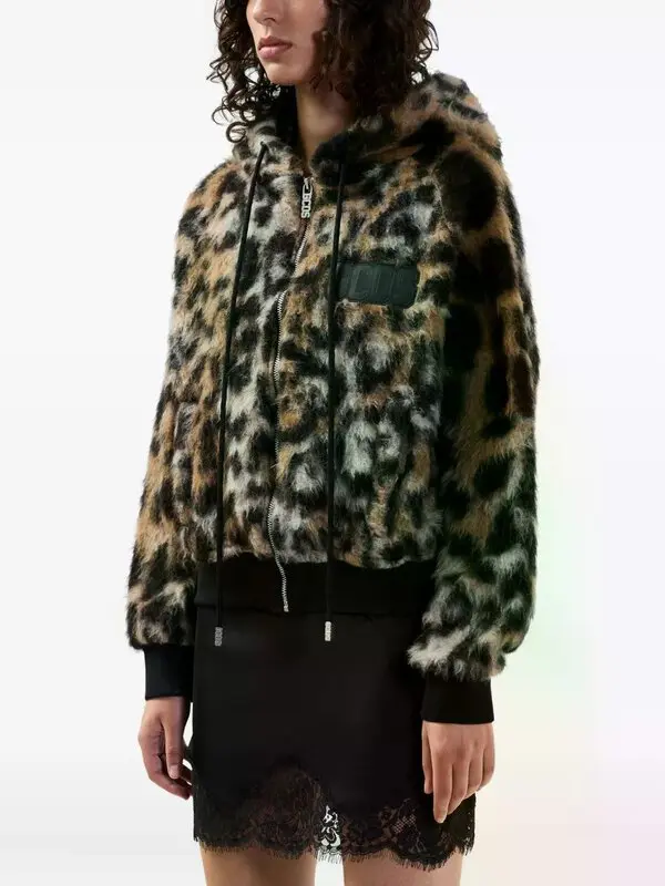 Gcds Animal-pattern Hooded Jacket