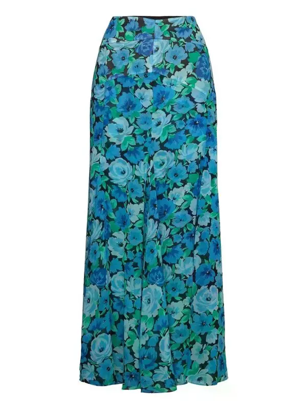 Remain Birger Christensen Floral Print Midi Skirt