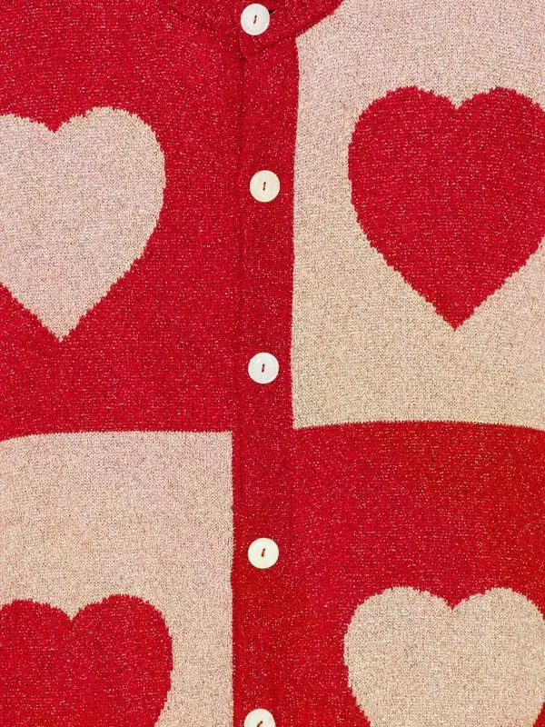BODE Lame Hearts Cardigan