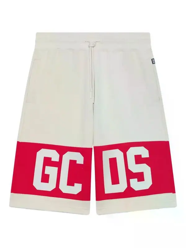 Gcds Logo-print Shorts - Neutrals