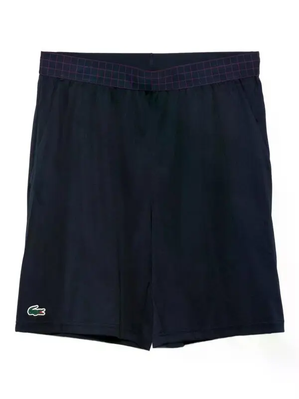 Lacoste Logo-appliqué Running Shorts - Blue