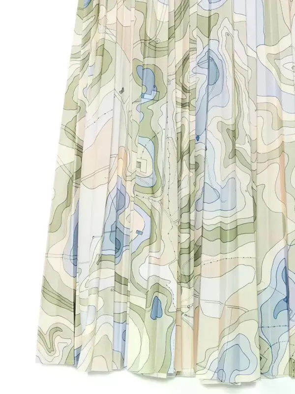 Lacoste All-over Print Pleated Skirt