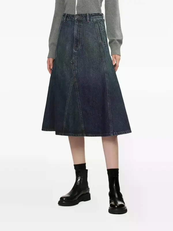 A BATHING APE Panelled A-line Skirt