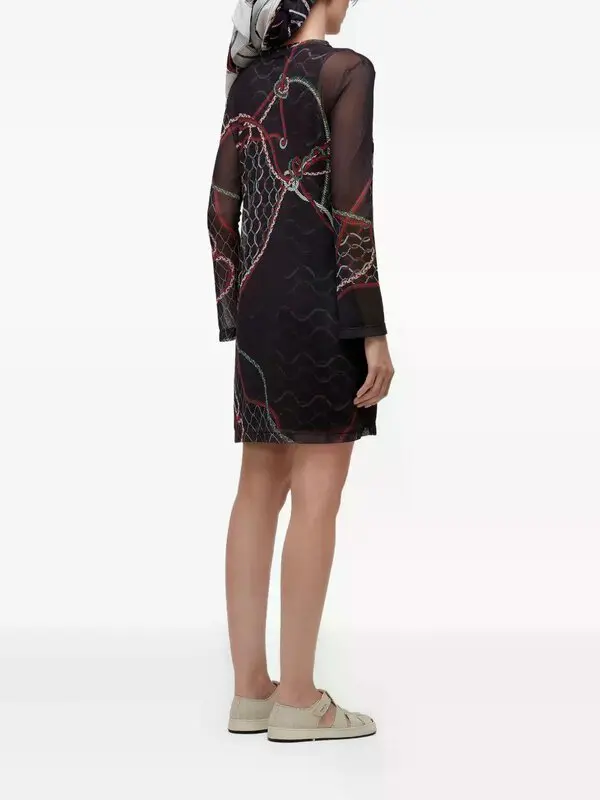 OSKLEN Printed Long-sleeve Mini Dress