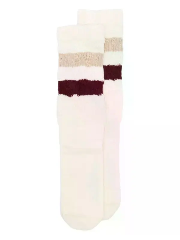 Golden Goose Striped Socks - Neutrals