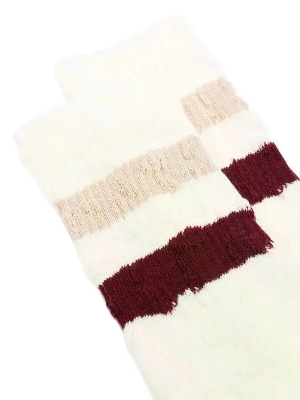 GOLDEN GOOSE Striped Socks - Neutrals