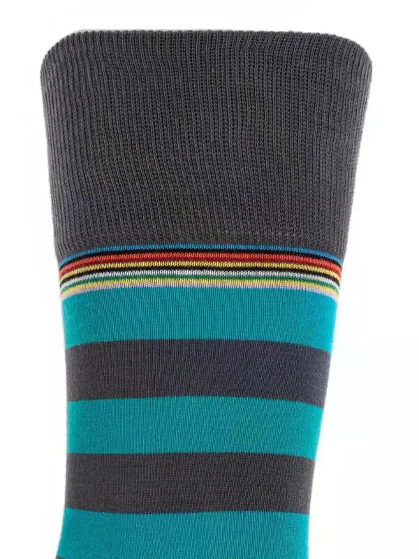 Paul Smith Striped Socks - Grey