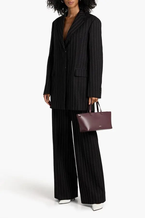 Veronica De Piante Francesco Pinstriped Wool Blazer