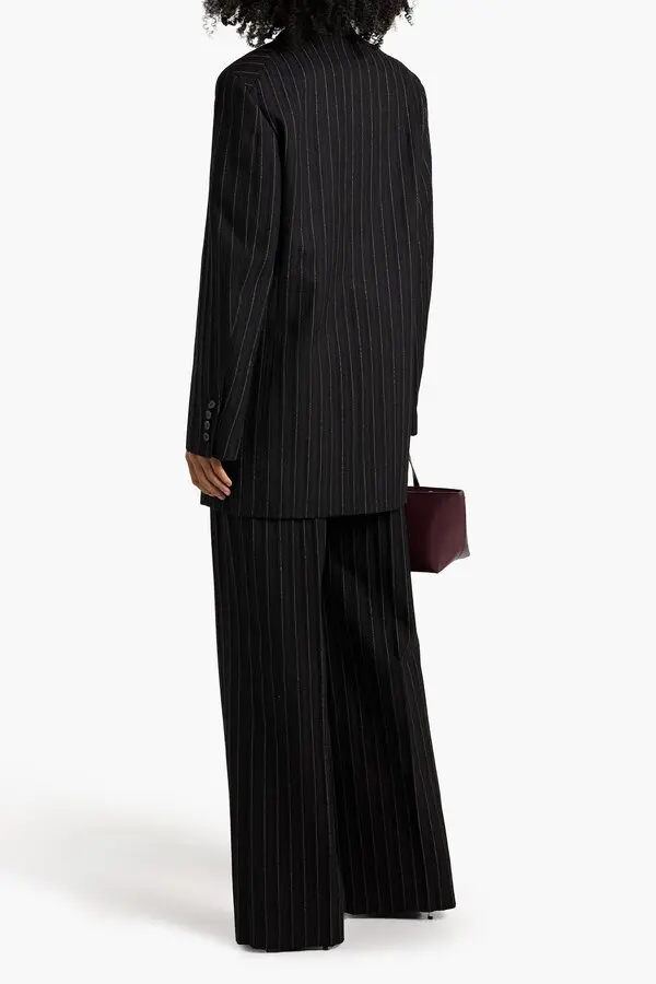 Veronica De Piante Francesco Pinstriped Wool Blazer