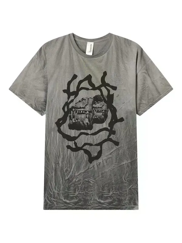 WESTFALL Graphic Print T-shirt - Grey