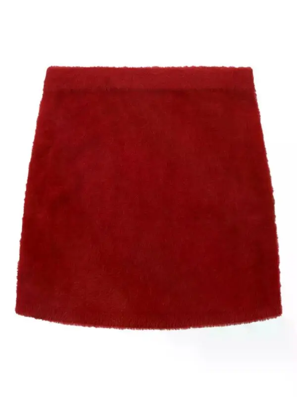 Helmut Lang Textured Mini Skirt - Red