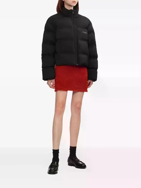 Helmut Lang Textured Mini Skirt - Red