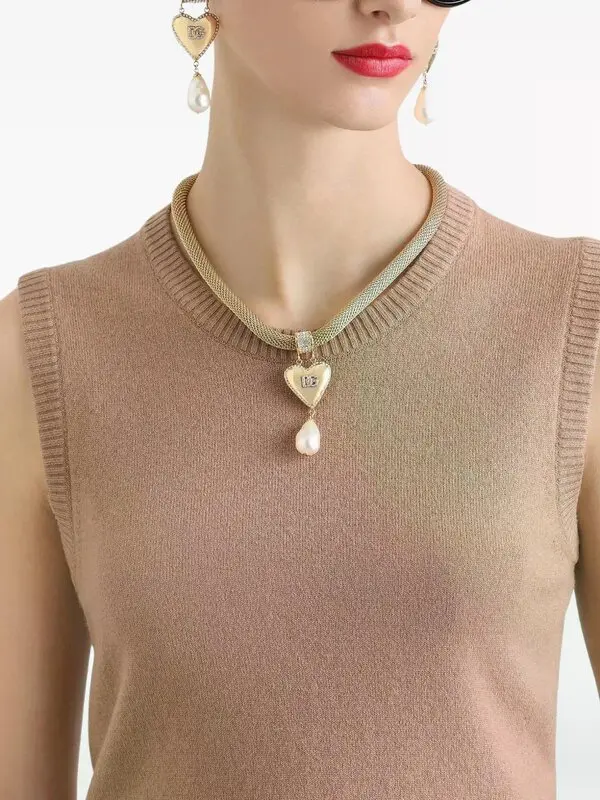 Dolce & Gabbana Cashmere Sleeveless Crewneck Top