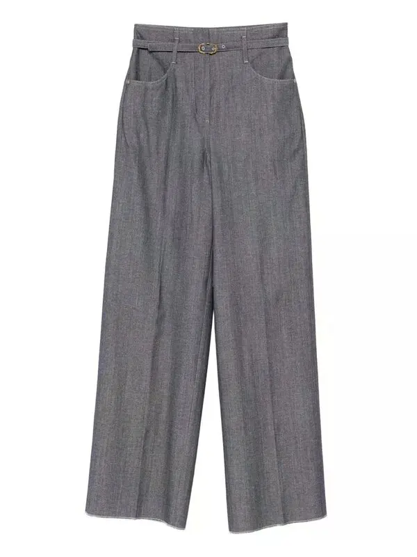 Agnona Belted Straight Trousers
