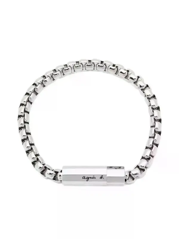 AGNÈS B. Octagon Chain Bracelet - Silver