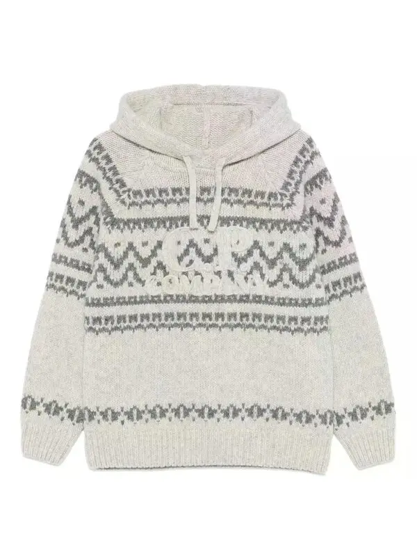 C.P. COMPANY Patterned Knitted Hoodie