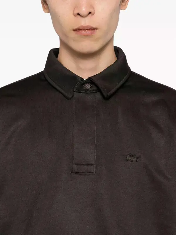 Lacoste Logo-patch Polo Shirt - Brown