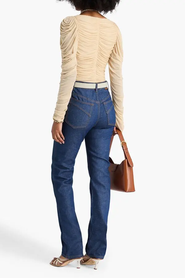 Zimmermann High-rise Straight-leg Jeans
