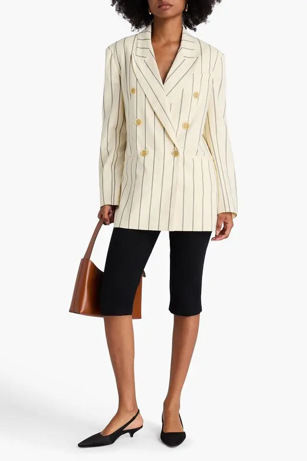 Zimmermann Striped Double-breasted Blazer
