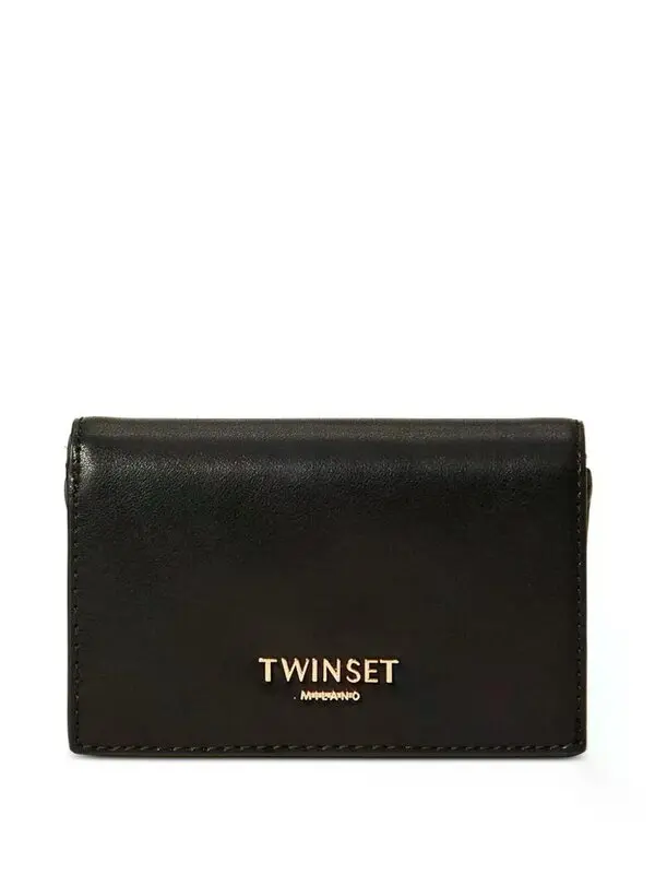 TWINSET Logo-appliqué Wallet - Black