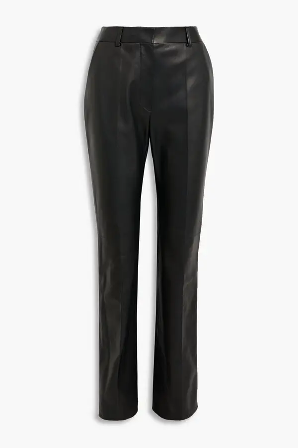 Veronica De Piante Mick Leather Straight-leg Pants