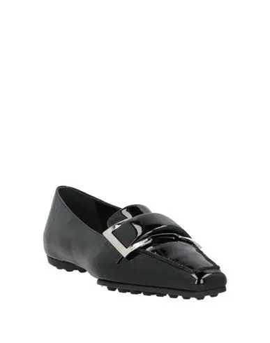 SERGIO ROSSI Leather Loafers With Appliqués