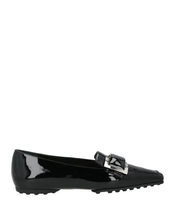 SERGIO ROSSI Leather Loafers With Appliqués