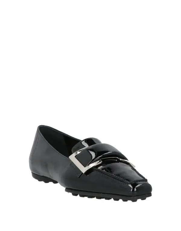 SERGIO ROSSI Leather Loafers With Appliqués